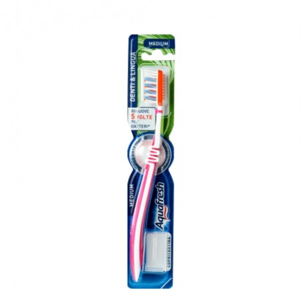 AQUAFRESH toothbrushes extreme clean tooth & tongue medium | The Pharm Shop